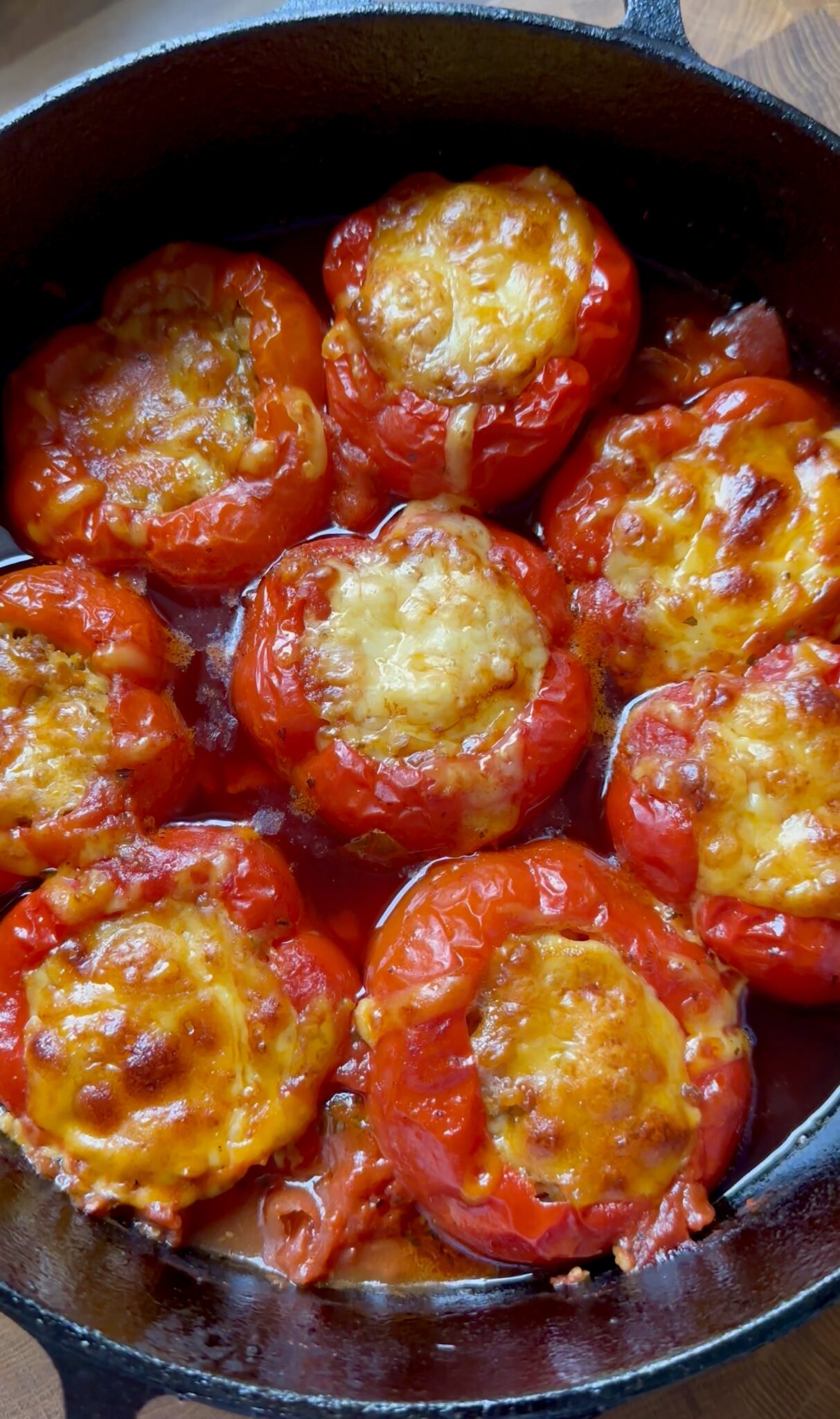Stuffed Peppers with Minced Meat and Rice